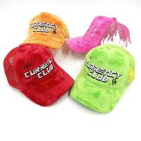 China 5 Mesh Fluffy Velvet Custom 3D Embroidery Trucker Hats panel Snapback Cap for sale