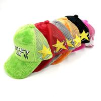 China 5 Mesh Fluffy Velvet Custom 3D Embroidery Trucker Hats panel Snapback Cap for sale