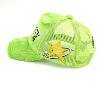 China 5 Mesh Fluffy Velvet Custom 3D Embroidery Trucker Hats panel Snapback Cap for sale