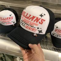 China Profile 100% Polyester Mesh Foam 5 Panel Trucker Hat Sports Two Color Custom Screen Printing Puff Print for sale