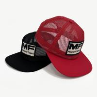 China Flat Mesh Custom Embroidery Trucker Hats Brim Full Snapback Snapback Cap for sale