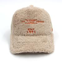 China 5 Panels Velvet Mesh Custom Embroidery Trucker Hats Curved Brim Long Fur Fuzzy for sale