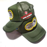 China 3D Embroidery Foam 5 Panel Trucker Hat Print Patch Snap Back Green Cap for sale