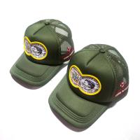 China 3D Embroidery Foam 5 Panel Trucker Hat Print Patch Snap Back Green Cap for sale