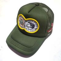 China 3D Embroidery Foam 5 Panel Trucker Hat Print Patch Snap Back Green Cap for sale