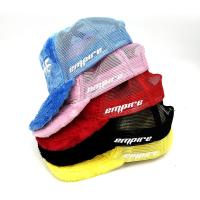 China 5 Panels Mesh Velvet Custom 3D Embroidery Trucker Hats Fuzzy Snapback Cap for sale