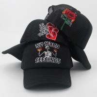 China Foam 5 Panels Custom Embroidery Trucker Hats Snap Snapback Cap Breathable for sale