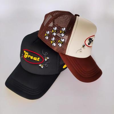 China Embroidery Baseball Unisex Snapback Trucker Hat Snapback Cap Breathable for sale