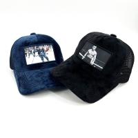China Velvet Puffs 3D Embroidery Trucker Hats Embroidered Snapback Cap Structured Cap for sale