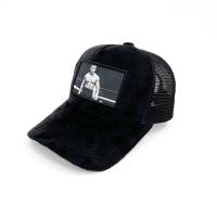 China Velvet Puffs 3D Embroidery Trucker Hats Embroidered Snapback Cap Structured Cap for sale