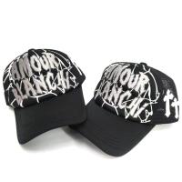 China Full Embroidery Foam Mesh 5 Panel Trucker Hat Special Cross Embroidered Hat3d Embroidered Puff for sale