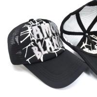 China Full Embroidery Foam Mesh 5 Panel Trucker Hat Special Cross Embroidered Hat3d Embroidered Puff for sale