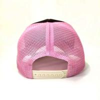 China Two Tone Mesh Foam Custom 3D Embroidery Trucker Hats Powder Puff Print Special Mixed Colors for sale