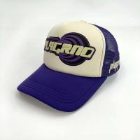 China Puff Print Foam Mesh Trucker Caps Powder Puff Printing Personalized Cap for sale