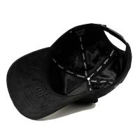 China 3D Embroidery Black On Black Baseball Caps Fire Flame Suede Visor Premium Angel Embroider Metal Tag Silk Lined for sale