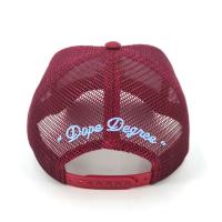 China Embroidery Mesh 5 Panel Trucker Cap Custom Printing Brim Back For Unisex for sale