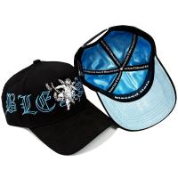 China Sports Suede Baseball Caps 5 Panel Curved Brim Satin Lined Custom Embroidered Logo for sale