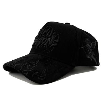 China Baseball Hats Streetwear Customized Fashion Luxury 5 Panel 3D Puff Embroidered Satin Silk Lined For Men Women for sale