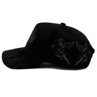China Baseball Hats Streetwear Customized Fashion Luxury 5 Panel 3D Puff Embroidered Satin Silk Lined For Men Women for sale