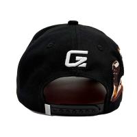 China Street Baseball Caps Suede Brim Cotton Crown Custom Embroidery 5 Panel Inside Satin Lining Woven And Metal for sale