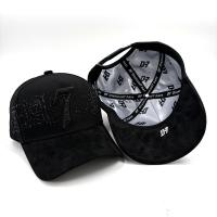 China 3D Embroider Gorras Metallic Baseball Caps Tags Cotton Suede Visor Gamuza Satin Lining Brand Tube Rhinestone Diamond for sale