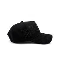 China 3D Embroider Gorras Metallic Baseball Caps Tags Cotton Suede Visor Gamuza Satin Lining Brand Tube Rhinestone Diamond for sale