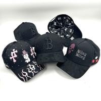 China 5 Panels Sports Baseball Caps Style Gorgeous Rhinestone Embellished Diamantes Negros Luxurious Suede for sale