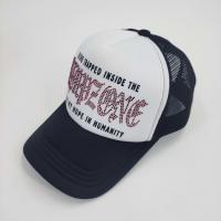 China Mesh Baseball Foam Custom Embroidery Trucker Hats Sport Crystal Diamond Bling Rhinestone for sale