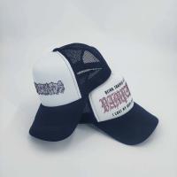 China Mesh Baseball Foam Custom Embroidery Trucker Hats Sport Crystal Diamond Bling Rhinestone for sale