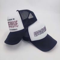China Mesh Baseball Foam Custom Embroidery Trucker Hats Sport Crystal Diamond Bling Rhinestone for sale