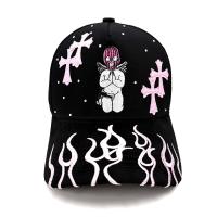China Dragon Ball Hat Gorra Embroider PU Crosses Patch Gamuza Visor Bling Rhinestone Fire Flames On Suede Brim White Shiny for sale