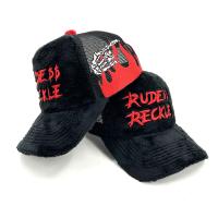 China Suede Embroidered Velvet Trucker Hats for sale