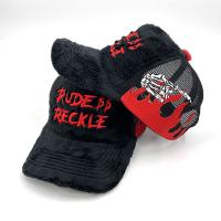 China Suede Embroidered Velvet Trucker Hats for sale