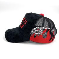China Suede Embroidered Velvet Trucker Hats for sale