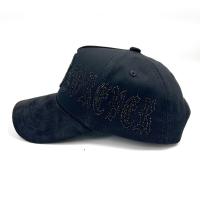 China Distressed Suede 5 Panel Baseball Cap Satin Lining 3D Embroidery Gorras Hat for sale