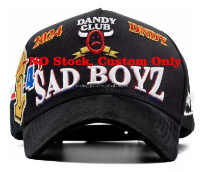 China Suede 5 Panel Custom Hats Baseball Cap 3D Embroidery Rhinestone Accent Gorras for sale