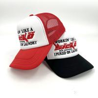 China Custom Embroidery Trucker Hats With Screen Printing logo Plain Foam for sale