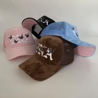 China Suede Trucker Snapback Velvet Trucker Hat Cap Breathable Structured Cap for sale