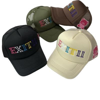 China Printing Foam Custom Embroidery Trucker Hats Snapback Cap Breathable Structured Cap for sale
