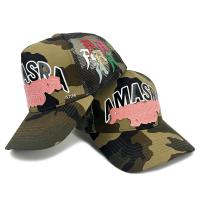 China 5 Panel Mesh Custom Logo Baseball Caps Leather Patch Silk Screen Printing Embroidery Logo Custom Camo Trucker for sale