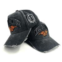 China Suede Baseball Caps 3D Customized Letters Butterfly Embroidered Soft High Crown Structured Washed Old Distressed for sale