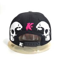 China Streetwear Baseball Hats Customize 3D Embroidery Logos Hot Pink Suede Brim High Crown Cotton Full Black Satin Lined for sale