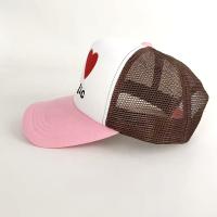 China 3D Embroidery Mesh Trucker Hats Puff Printed 58-60CM Adjustable for Unisex for sale