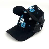 China Rhinestone Baseball Hat Custom Suede Outdoor Trucker 3D Puff Embroidery Custom Tag for sale