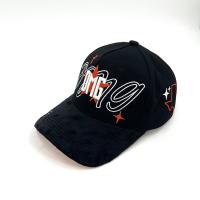 China Cotton Sport Custom Baseball Caps 3D Embroidery Logo Velvet Brim Design for sale