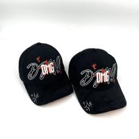 China Cotton Sport Custom Baseball Caps 3D Embroidery Logo Velvet Brim Design for sale
