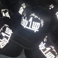 China Custom 3M Reflective Trucker Hat Luminous Logo Sublimation Transfer Printing for sale
