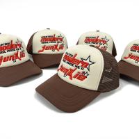 China Full Version Embroidery 5 Panel Trucker Caps with Custom Logo for sale