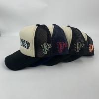 China Base Ball Foam Blank Trucker Hats 5 Panel Embroidery Polyester Rope Puff Printing for sale