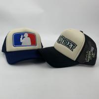 China Base Ball Foam Blank Trucker Hats 5 Panel Embroidery Polyester Rope Puff Printing for sale